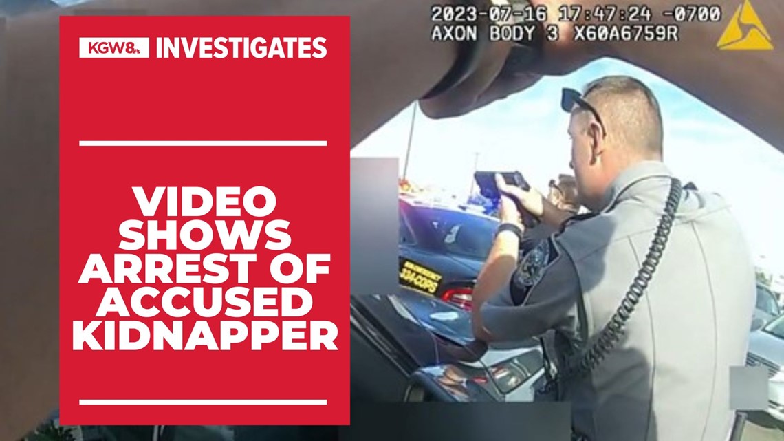 New bodycam footage shows police standoff with accused Oregon kidnapper ...