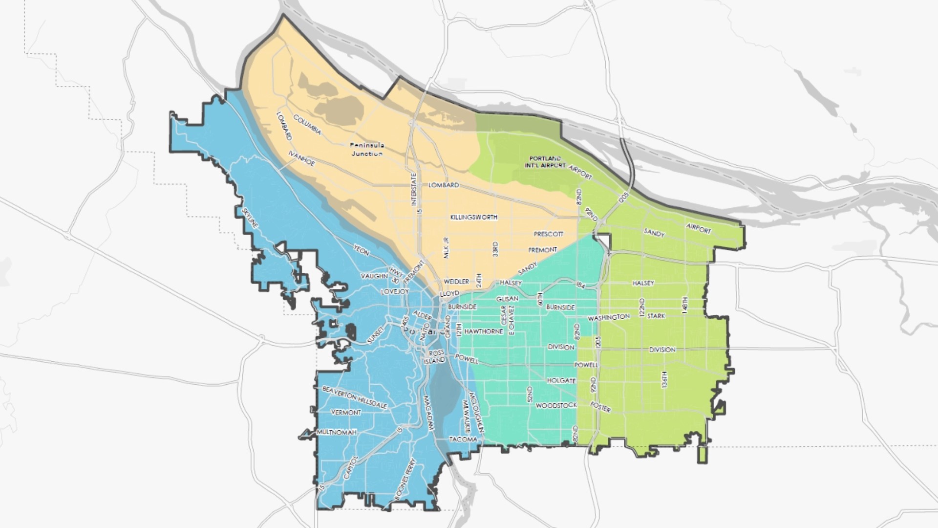 Portland districting commission settles on three finalist maps | kgw.com