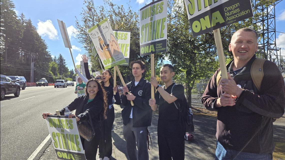 Oregon Nurses Association hit picket lines | kgw.com