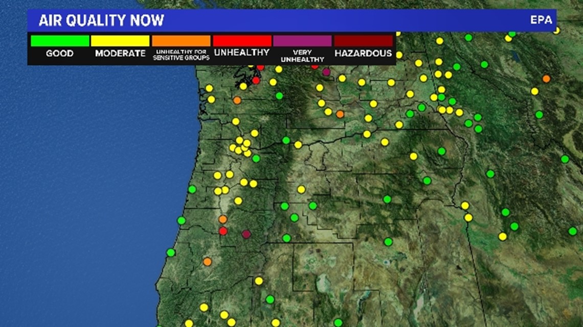 Air quality worsens in Willamette Valley due to wildfire smoke | kgw.com