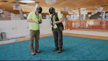 Iconic PDX carpet rolled out in main terminal | kgw.com
