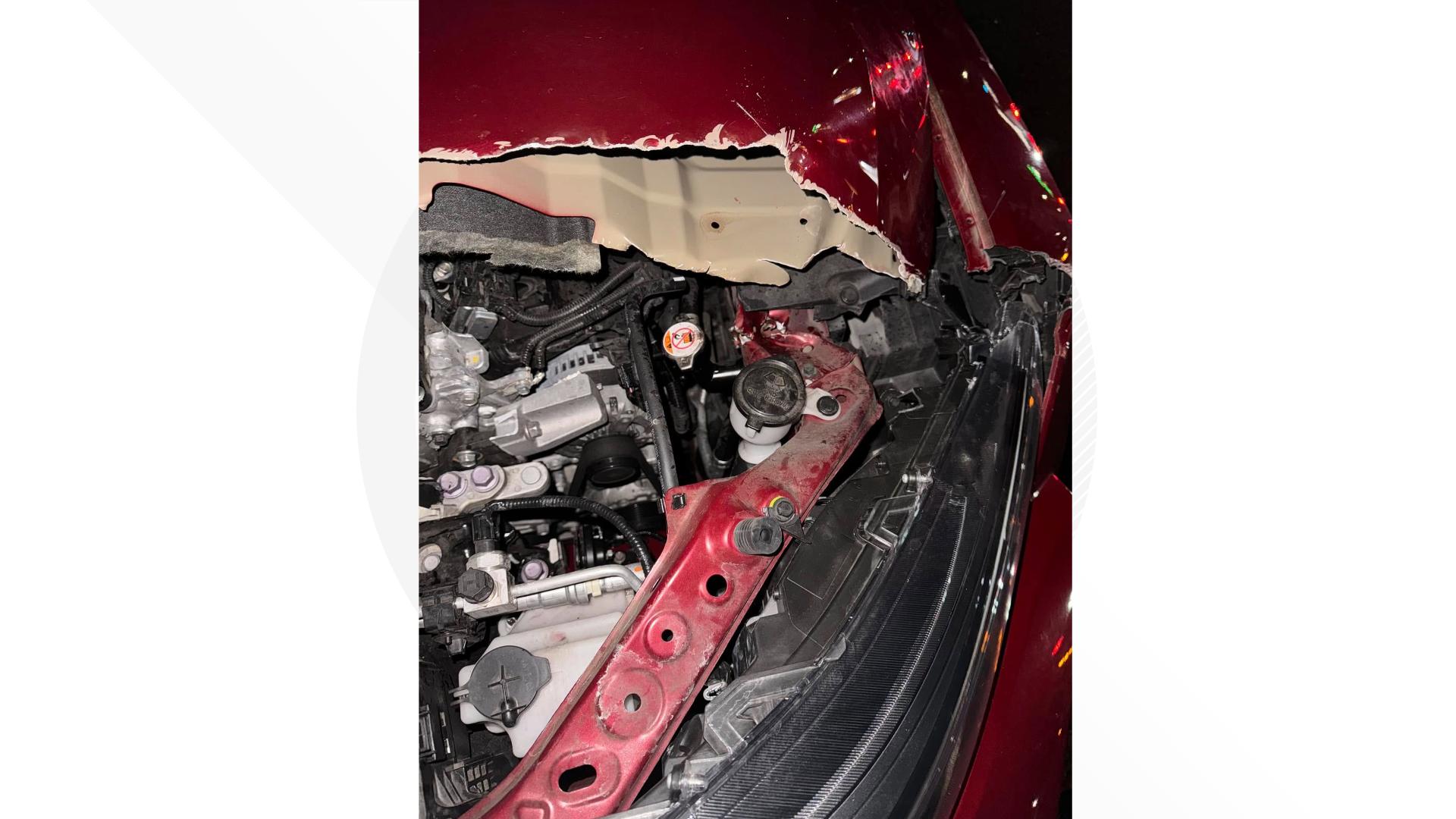 Several cars damaged by cinder blocks thrown off I-5 in Vancouver | kgw.com