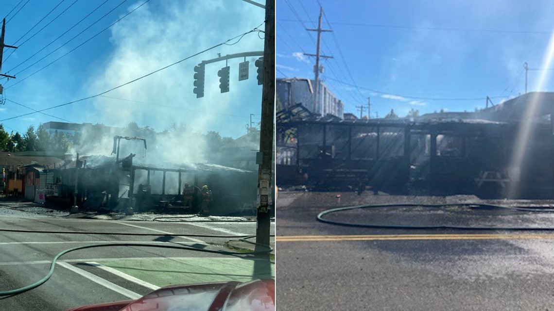 Food carts catch fire in North Portland | kgw.com