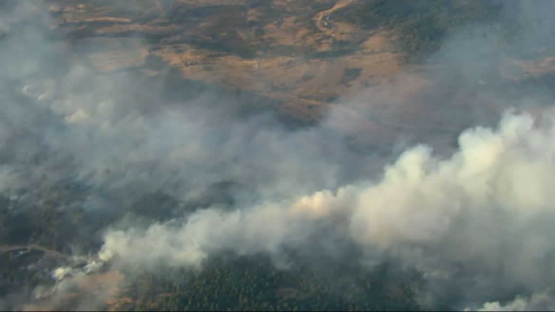 Wildfire spreads near Mosier in Oregon's Columbia River Gorge | kgw.com