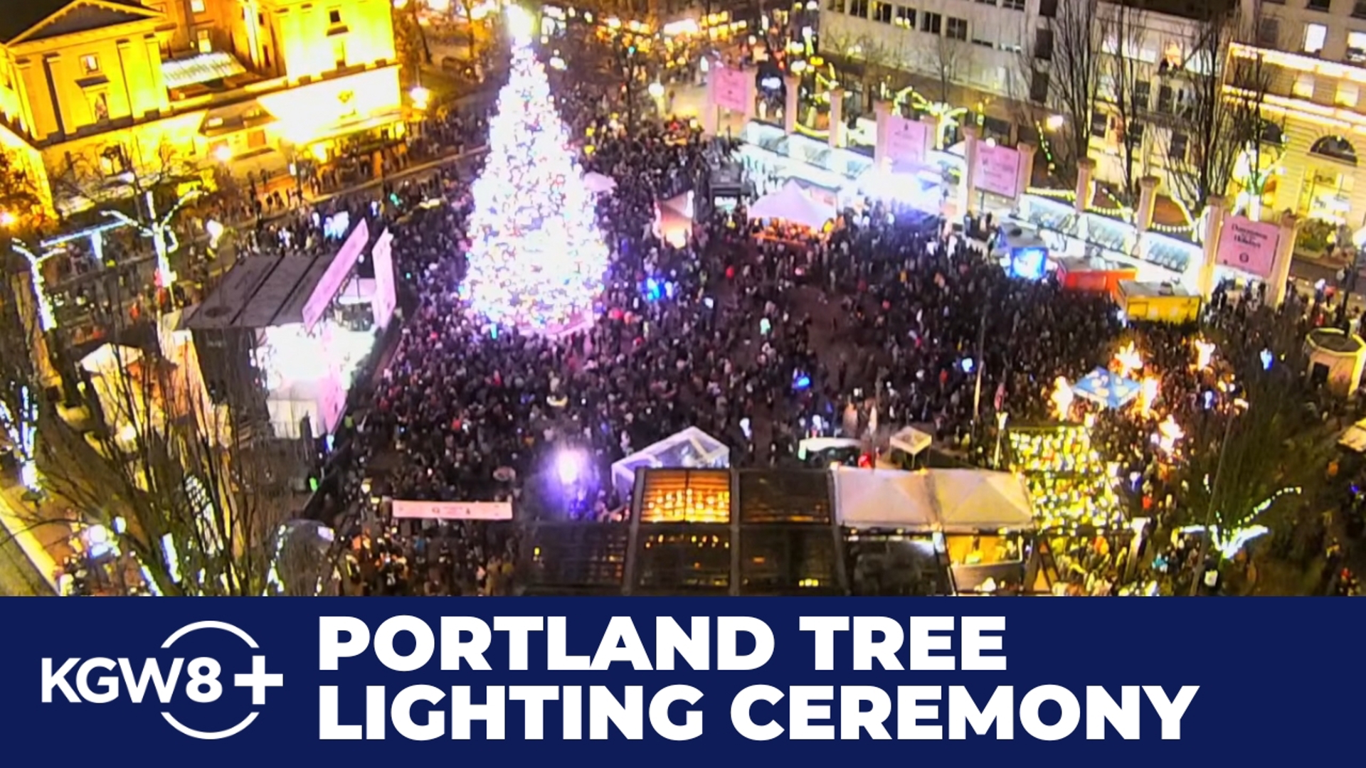 41st Annual Tree Lighting at Portland's Pioneer Courthouse Square | kgw.com