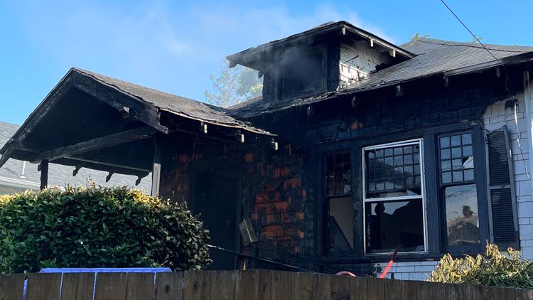 Fire crews respond to flames at home in Northeast Portland | kgw.com