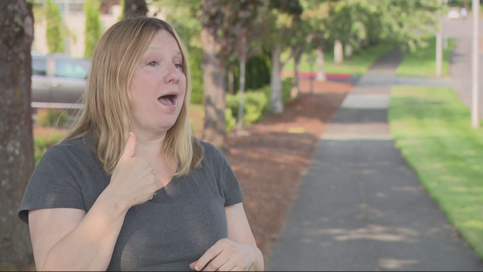 Deaf woman, son escape Aloha apartment fire | kgw.com