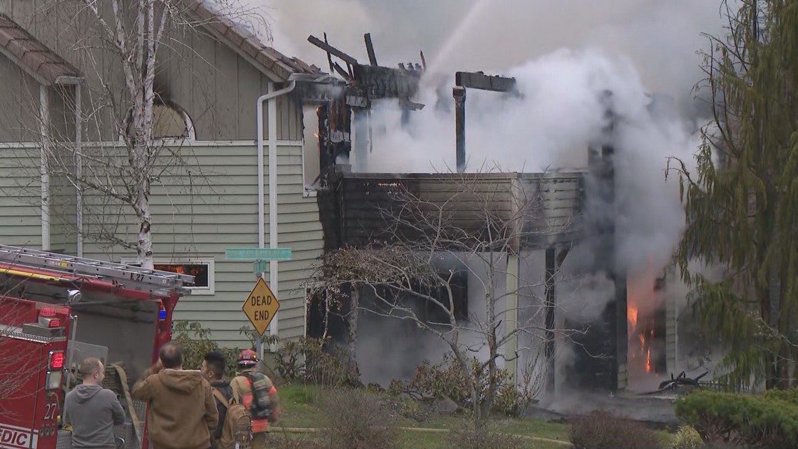 Large house fire in Northwest Portland | kgw.com
