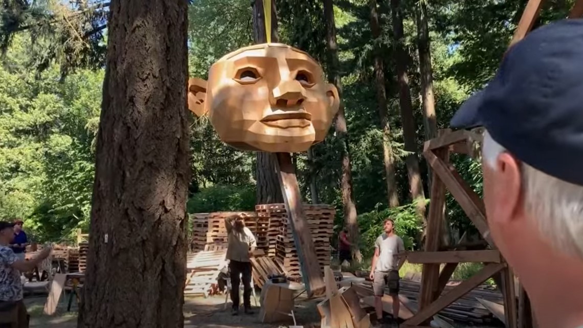Giant troll sculpture made from trash moving into Portland | kgw.com
