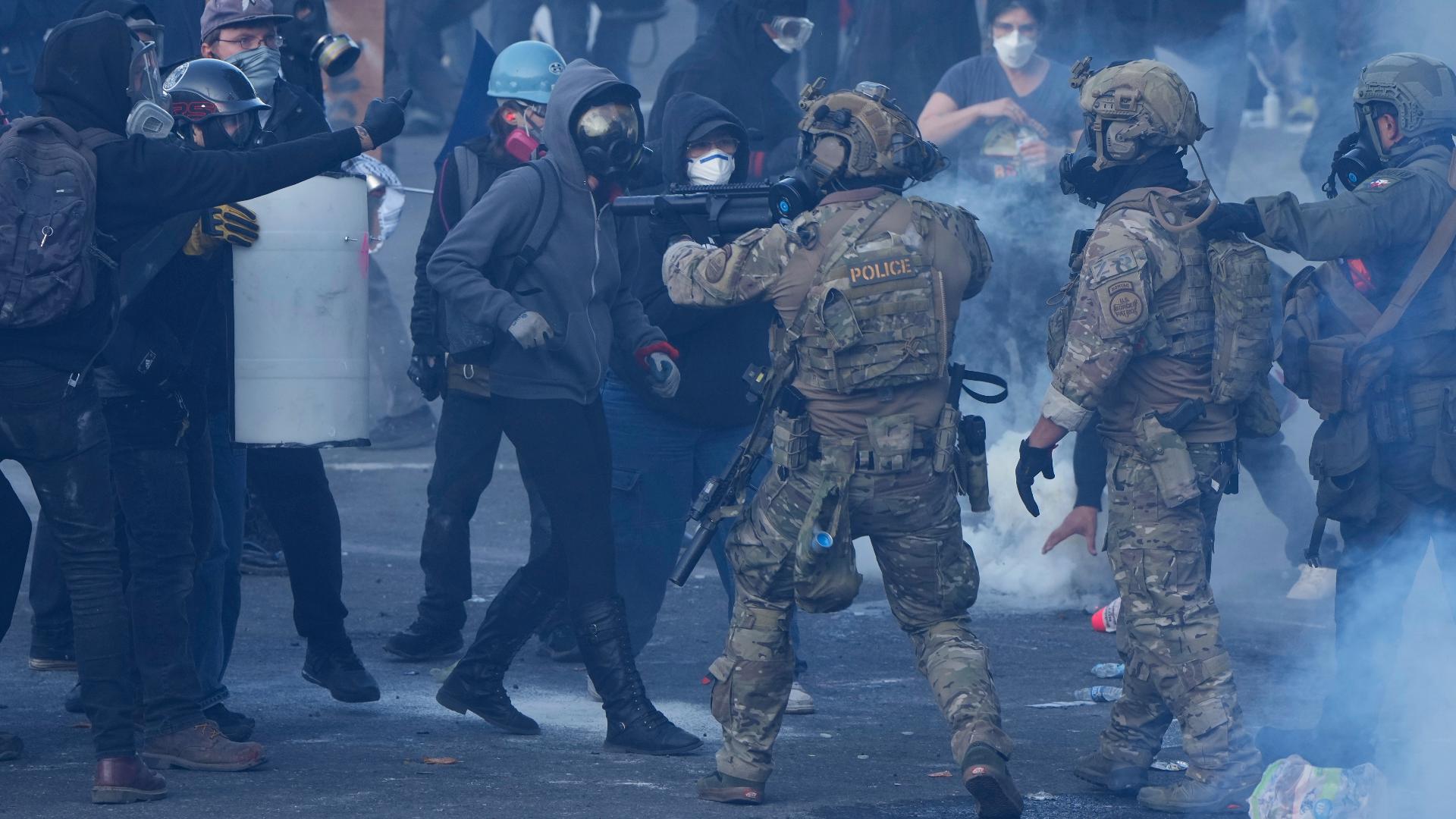 3 arrests made after police declare riot at Portland ICE facility | kgw.com