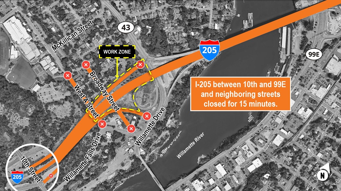 I-205 reopens after blasting caps detonation | kgw.com