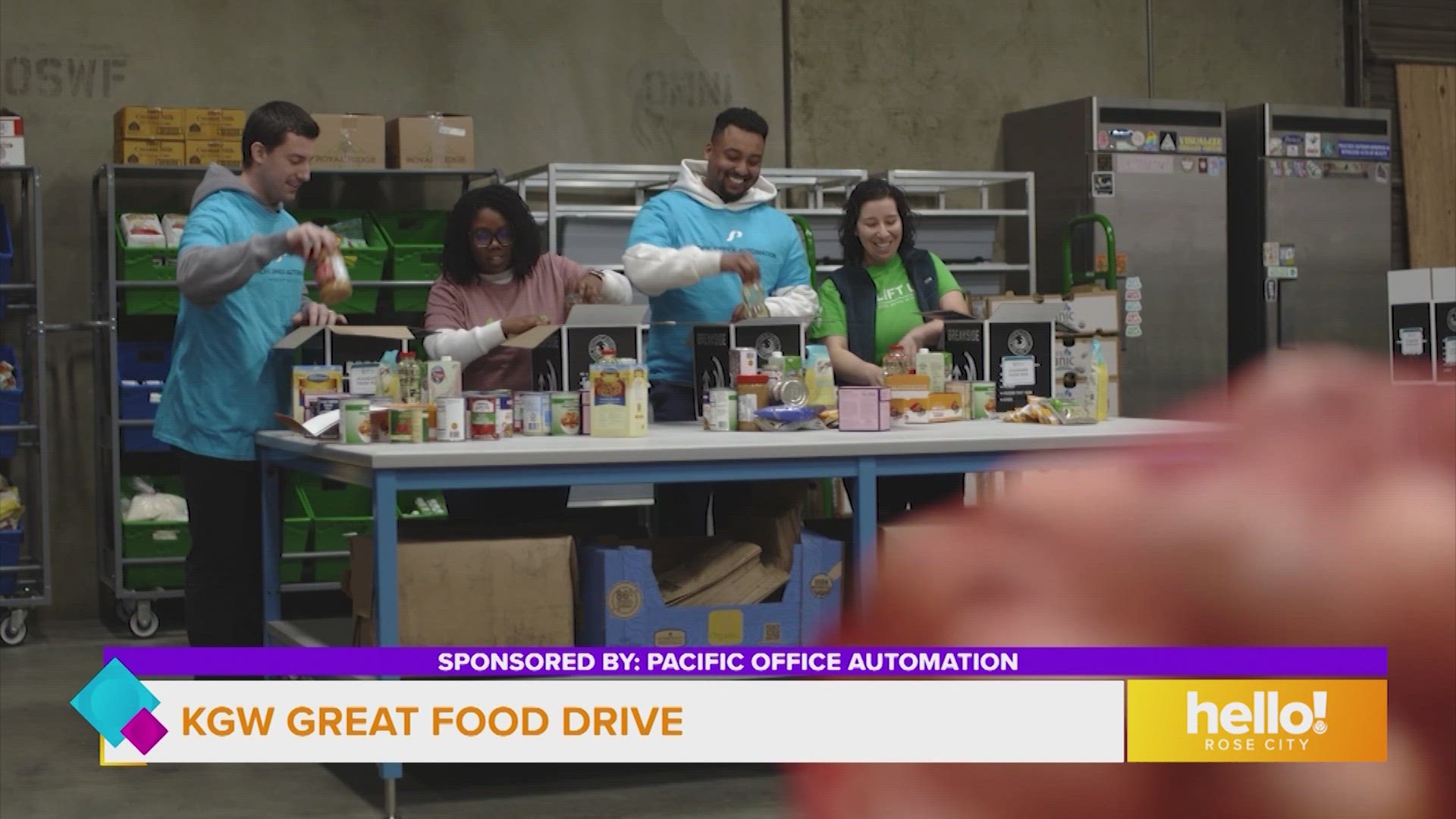 Pacific Office Automation supports the KGW Great Food Drive | kgw.com