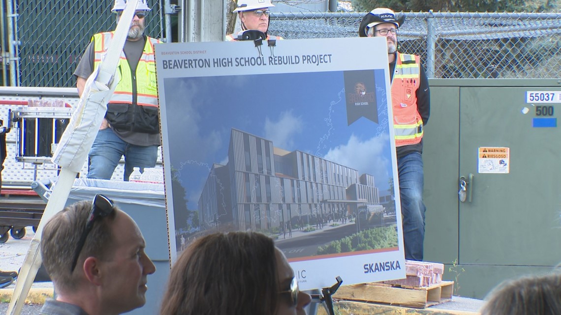 District breaks ground on new Beaverton High School | kgw.com