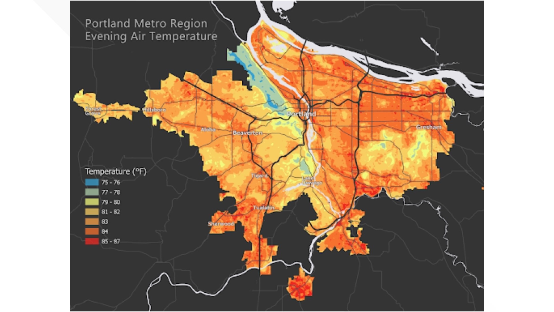 Heat mapping Portland metro neighborhoods | kgw.com