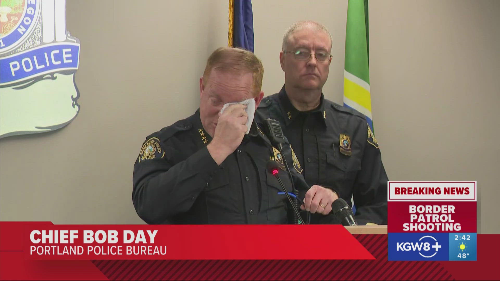 Police chief wipes away tears while warning against victim blaming in ...