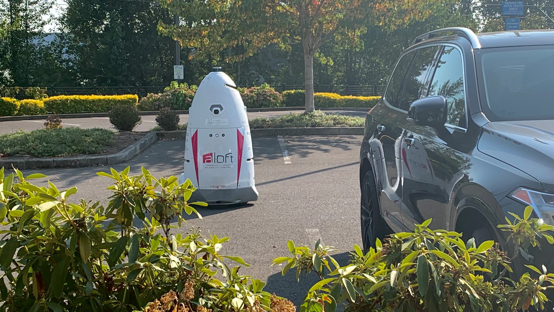 Robot security guard helps prevent vandalism at Portland hotel | kgw.com