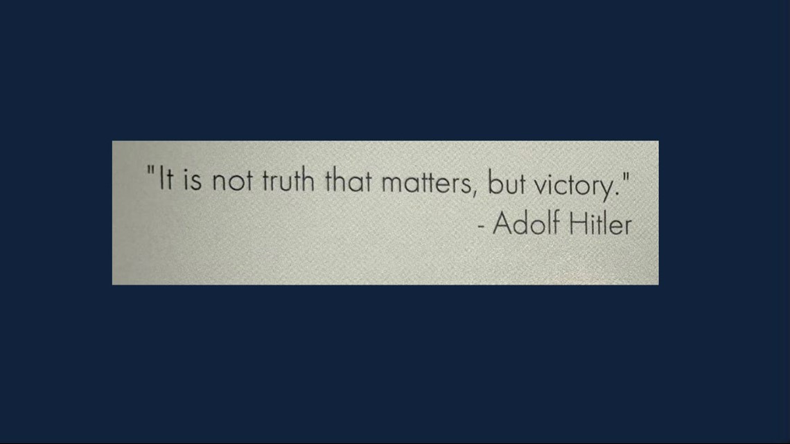 Adolf Hitler quote printed in Kelso High School yearbook | kgw.com
