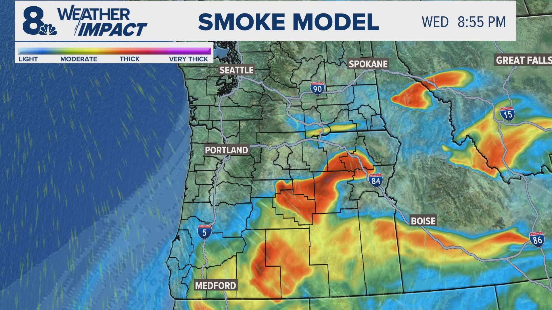 Klamath, Jefferson counties under air quality advisory due to wildfire smoke | kgw.com