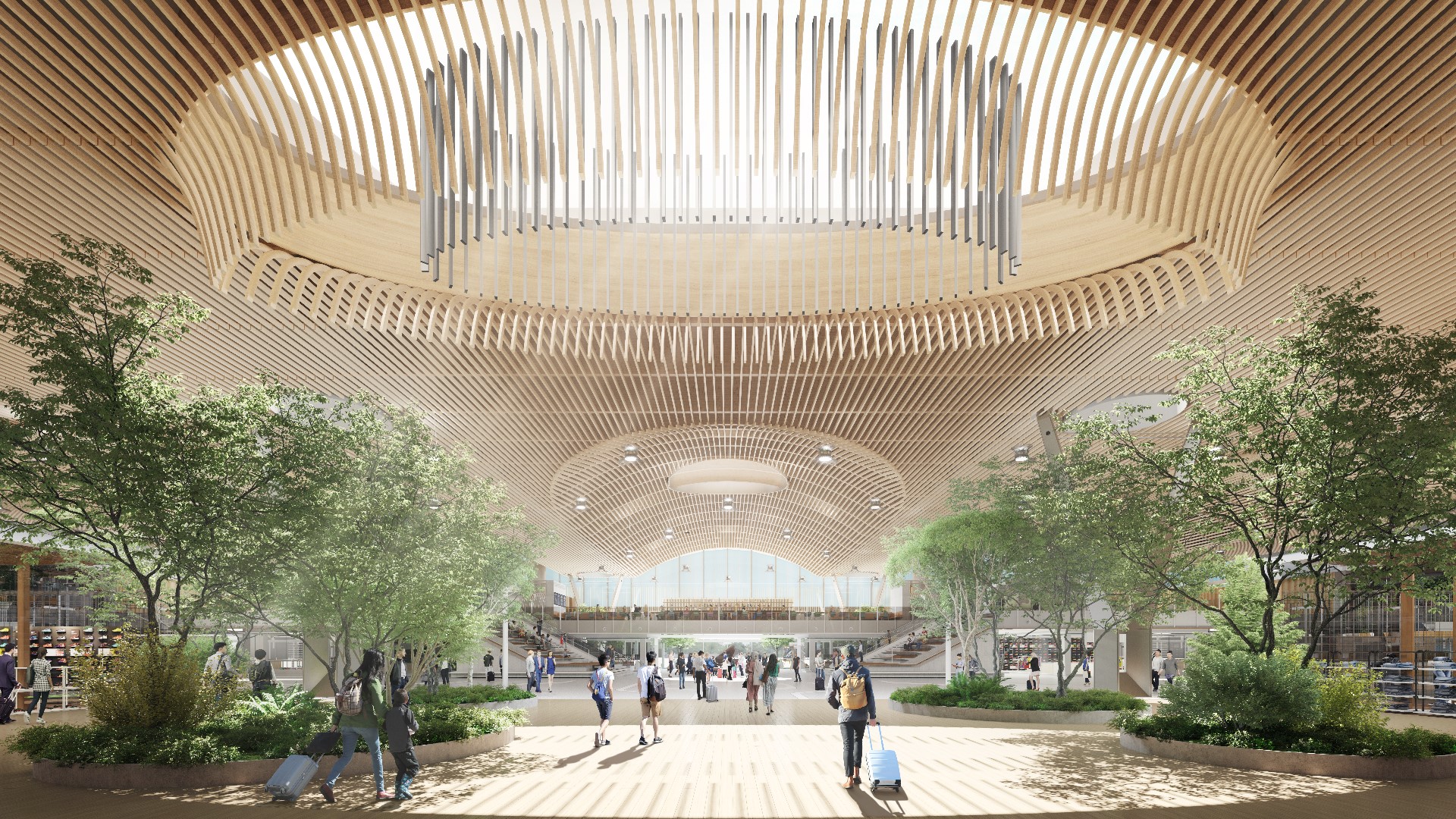 PDX airport's all-wood roof takes shape | kgw.com