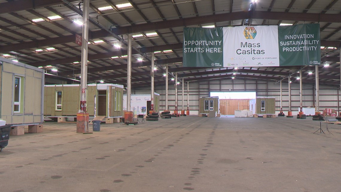 Nonprofit building modular homes at Port of Portland Terminal 2 | kgw.com