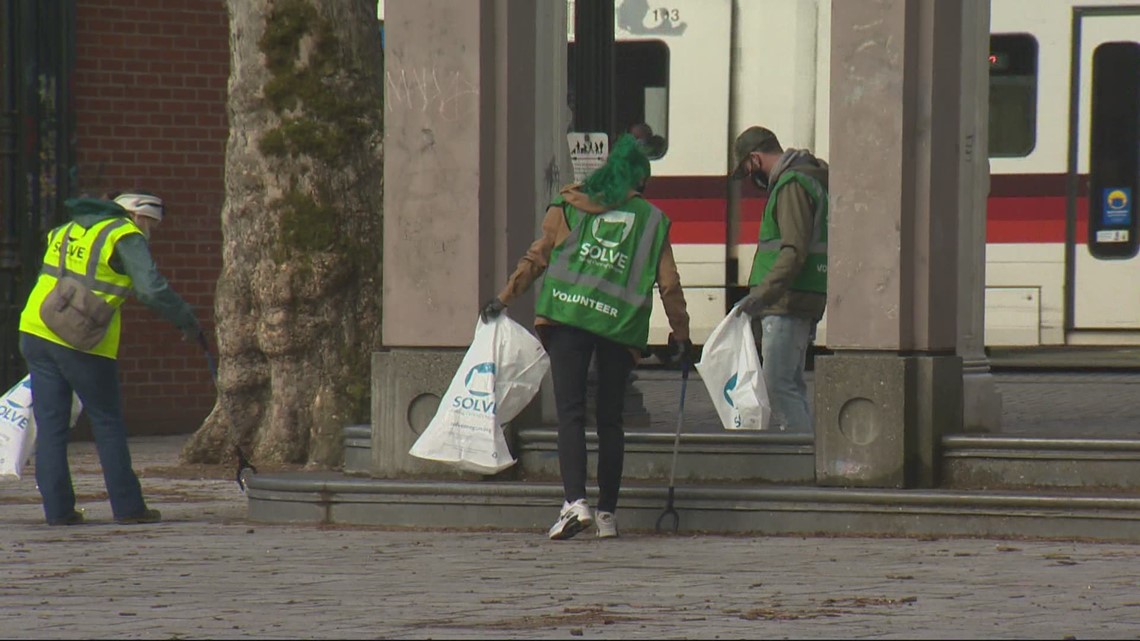 Volunteers clean up Portland's Old Town ahead of popular Saturday ...