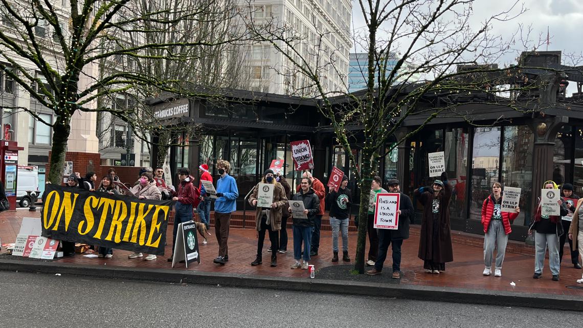 Starbucks workers in Portland-area join nationwide strike | kgw.com