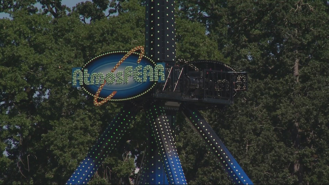 Oaks Park AtmosFEAR ride reopens after malfunction trapped riders ...