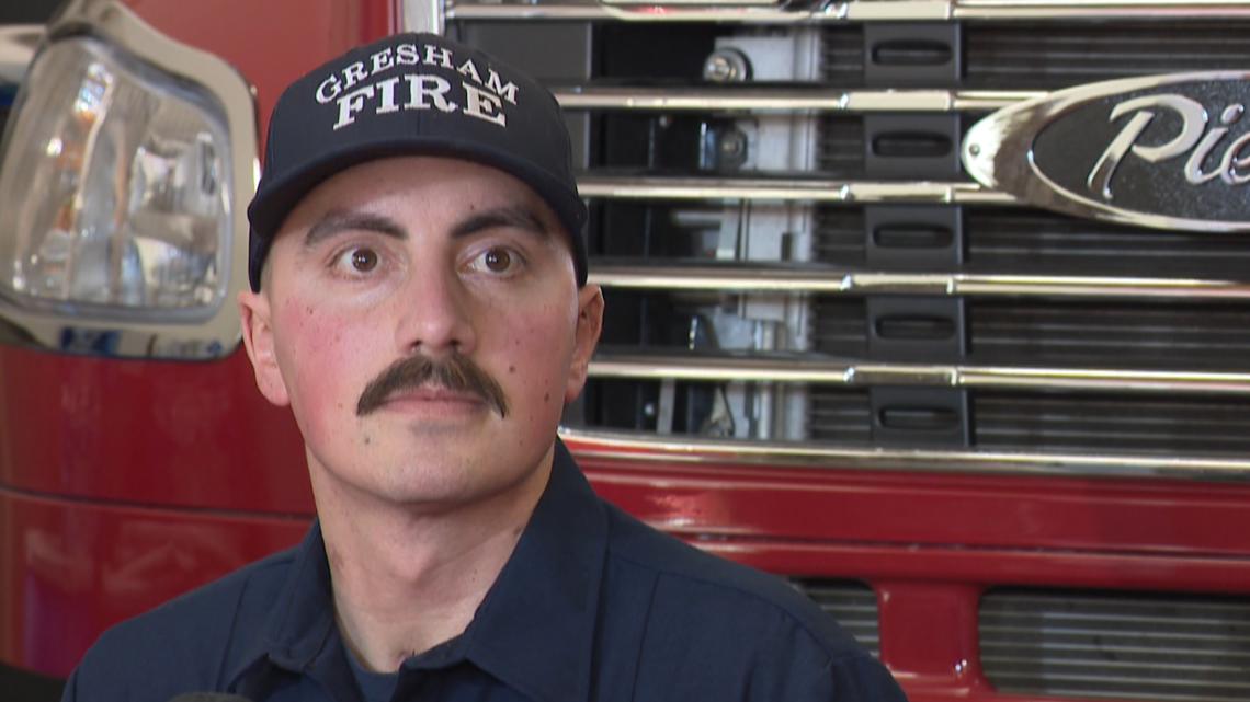 Gresham firefighter burned in fire recalls moment life changed | kgw.com