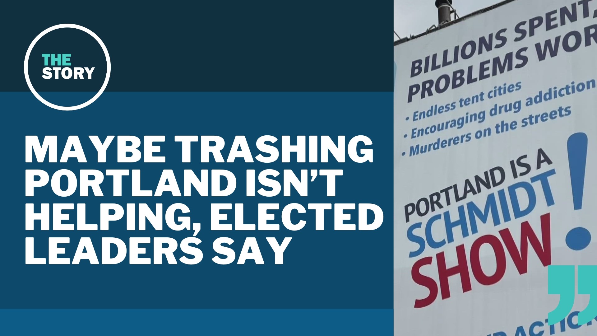 Gov. Kotek, Mayor Wheeler are sick of the 'Schmidt show' billboards in ...