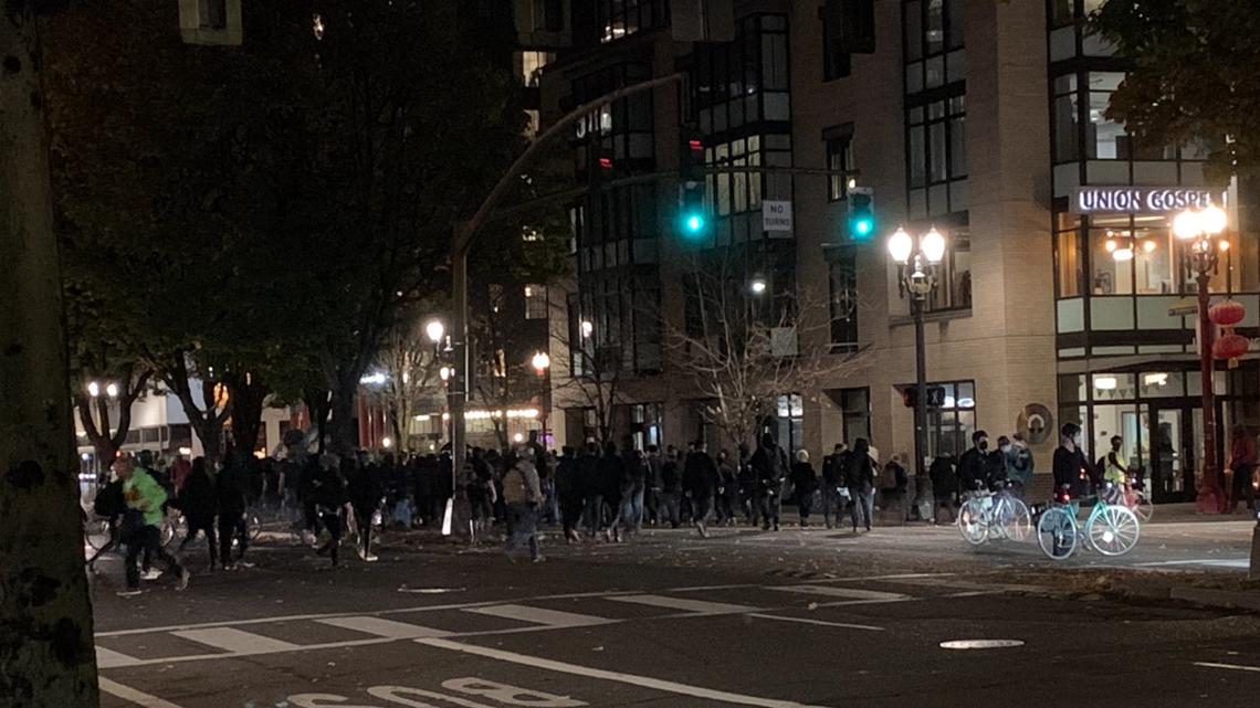 Portland protests November 4, 2020, riot declared Downtown | kgw.com