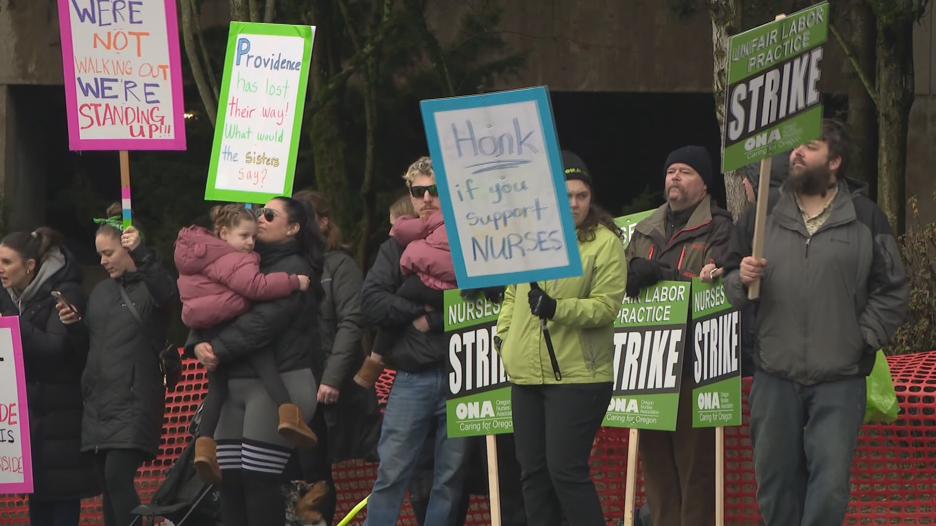Providence workers face benefits loss as strike continues | kgw.com