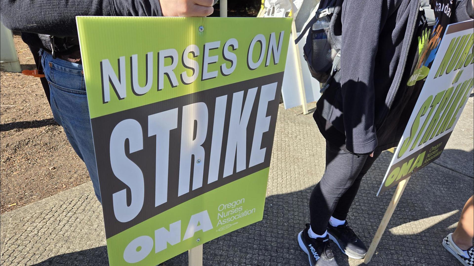 Oregon Nurses Association hit picket lines | kgw.com