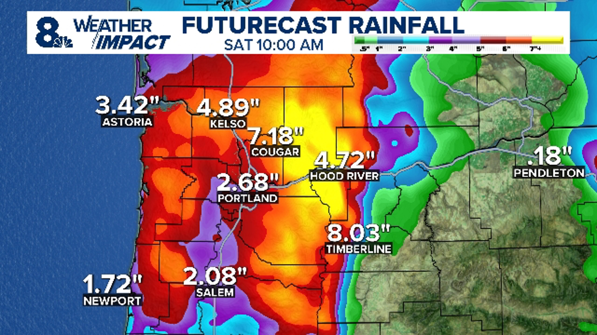 Weather Impact Alert issued for heavy rain, possible flooding in ...