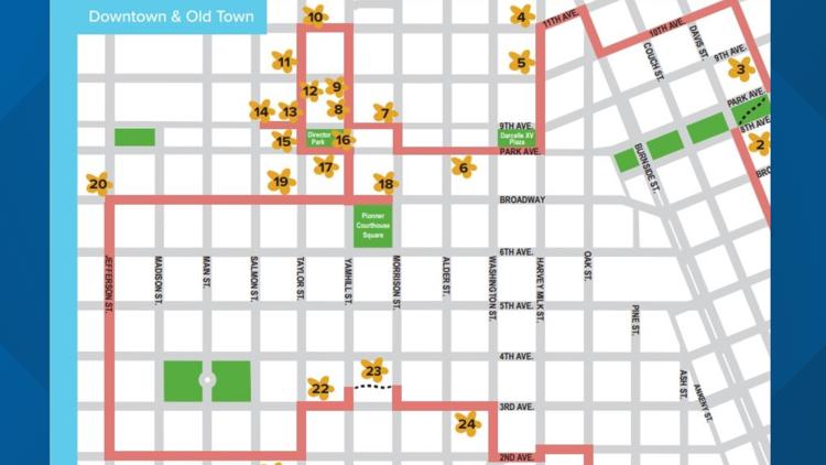 Portland Bloom Tour: List of flower installations, map | kgw.com