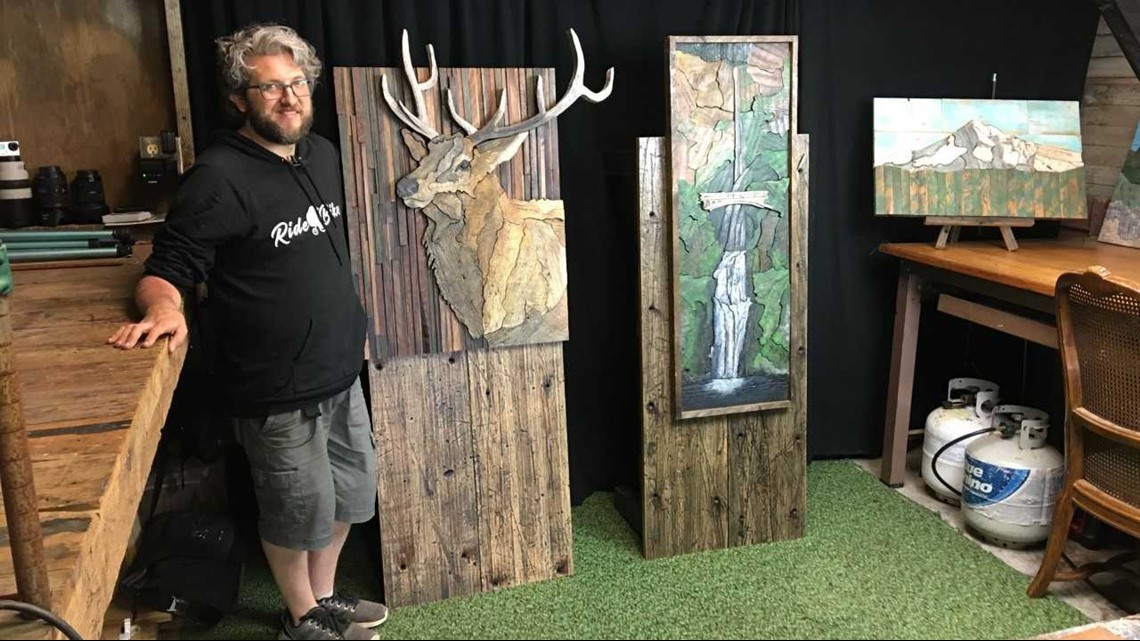 Vancouver artist on mission to share wood paintings with visually ...