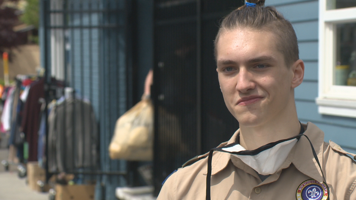 Portland scout donates to nonprofit | kgw.com