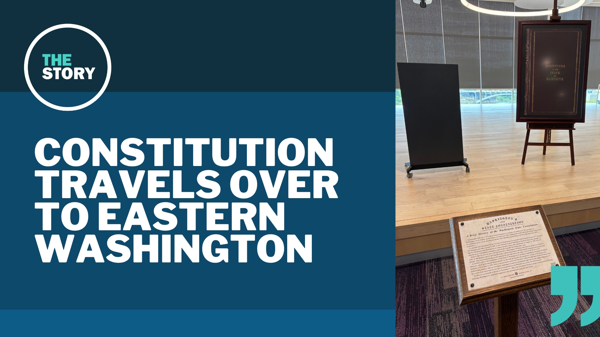 Washington's state constitution heads east for the first time in ...