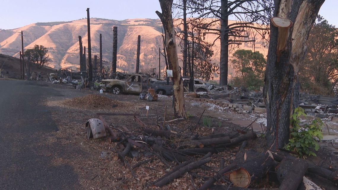 Rowena Fire survivor faces long road to rebuilding | kgw.com