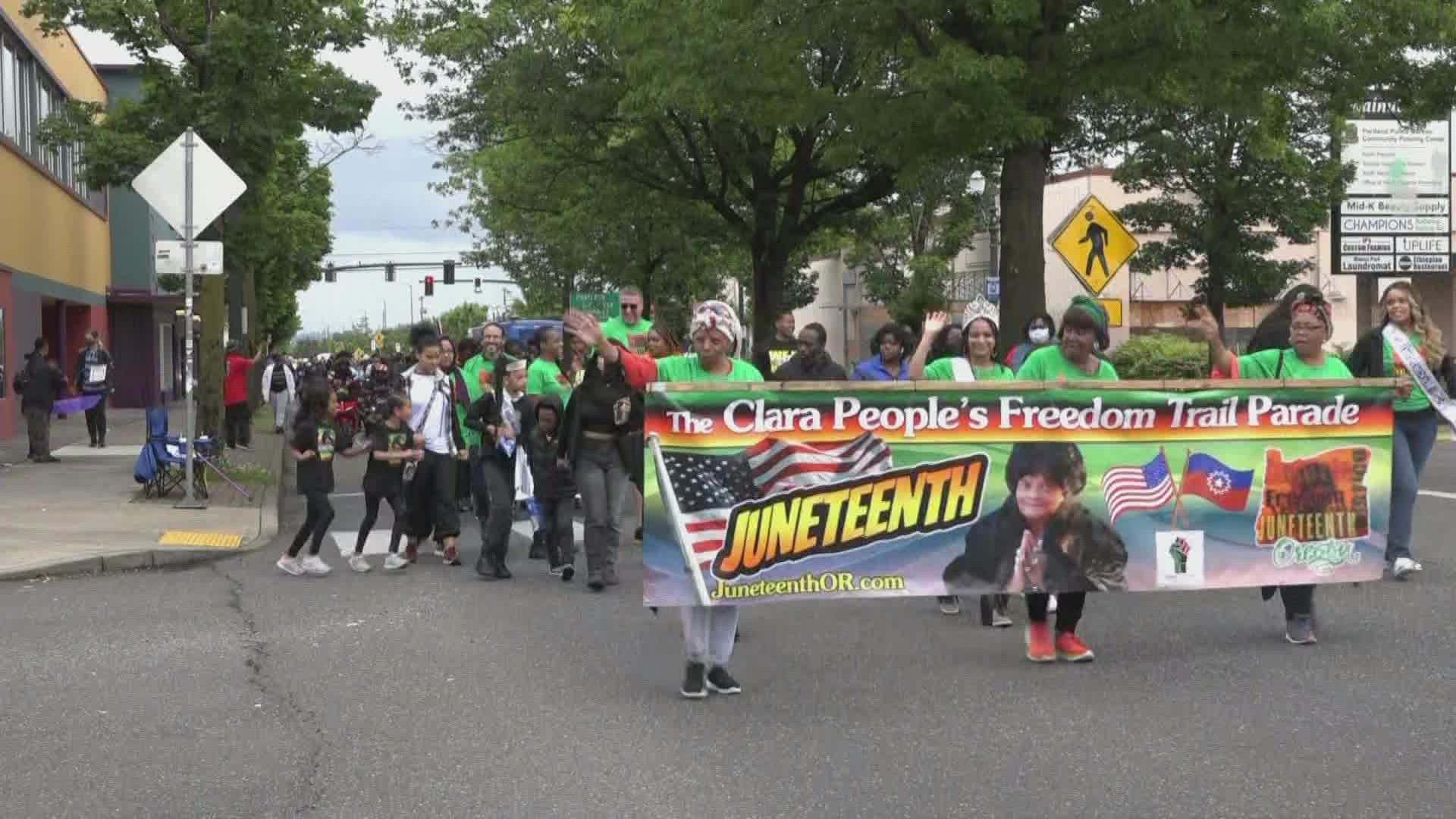 Clara Peoples Freedom Trail Parade kicks off Juneteenth in Portland ...