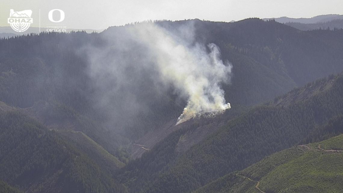 Wildfire burning 2 miles southwest of Detroit Lake; crews respond | kgw.com