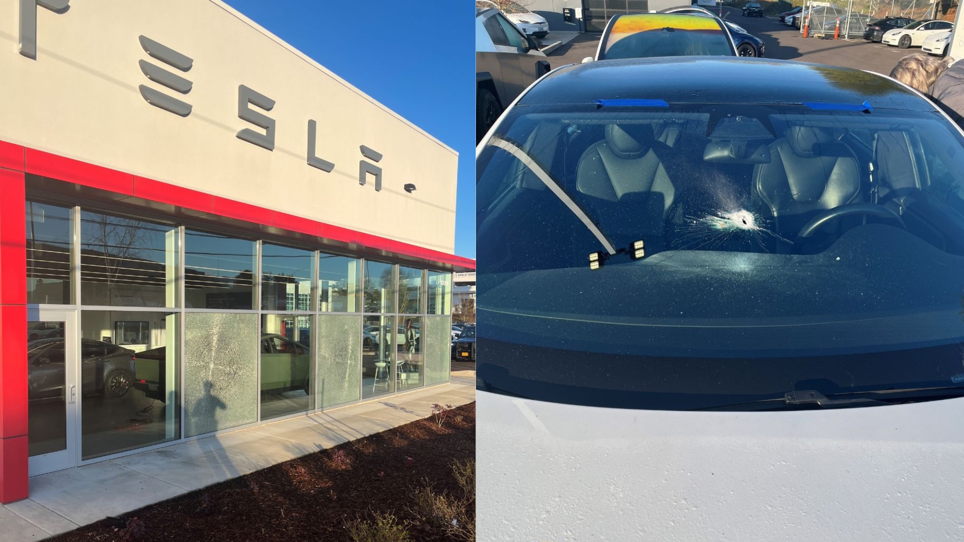 Shots fired at Tesla store in Tigard for 2nd time in past 7 days | kgw.com