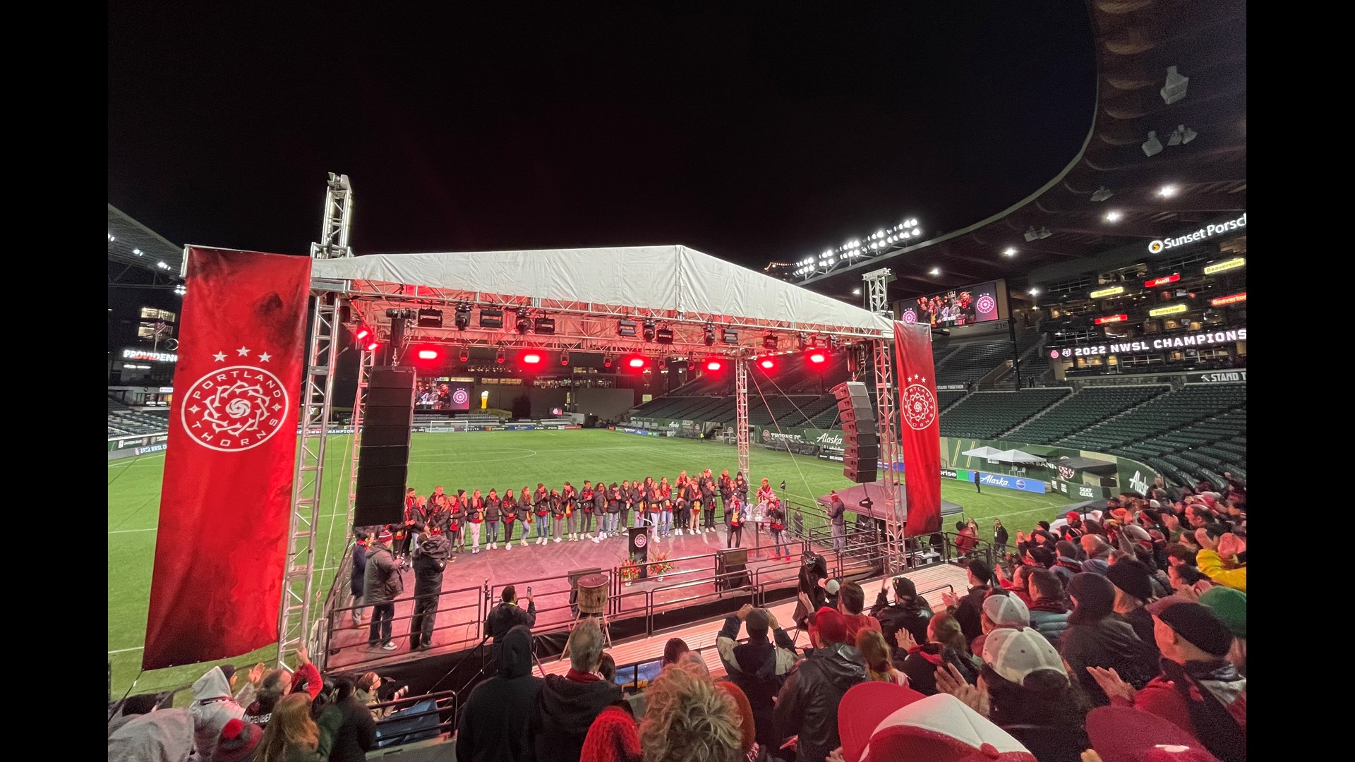 Thorns to host NWSL Championship rally on Tuesday | kgw.com