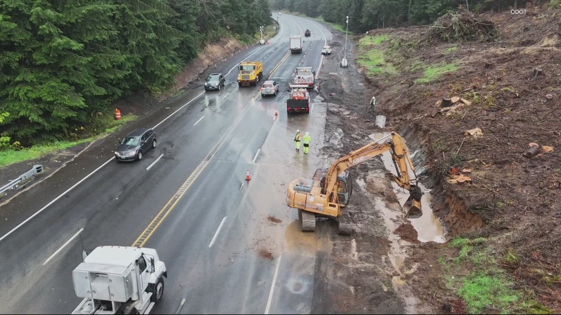 Hazardous 'bump' reemerges on Highway 26 near Seaside | kgw.com