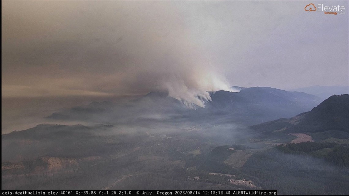 Timelapse: Lookout Fire in Lane County, Oregon | kgw.com