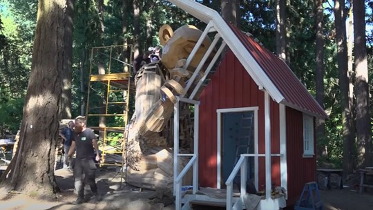 Giant troll sculpture made from trash moving into Portland | kgw.com