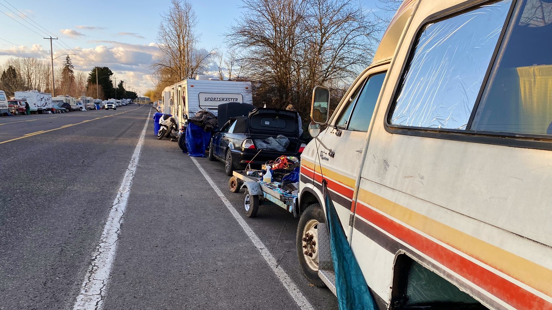 Portland RV parking site for homeless people sits unused | kgw.com