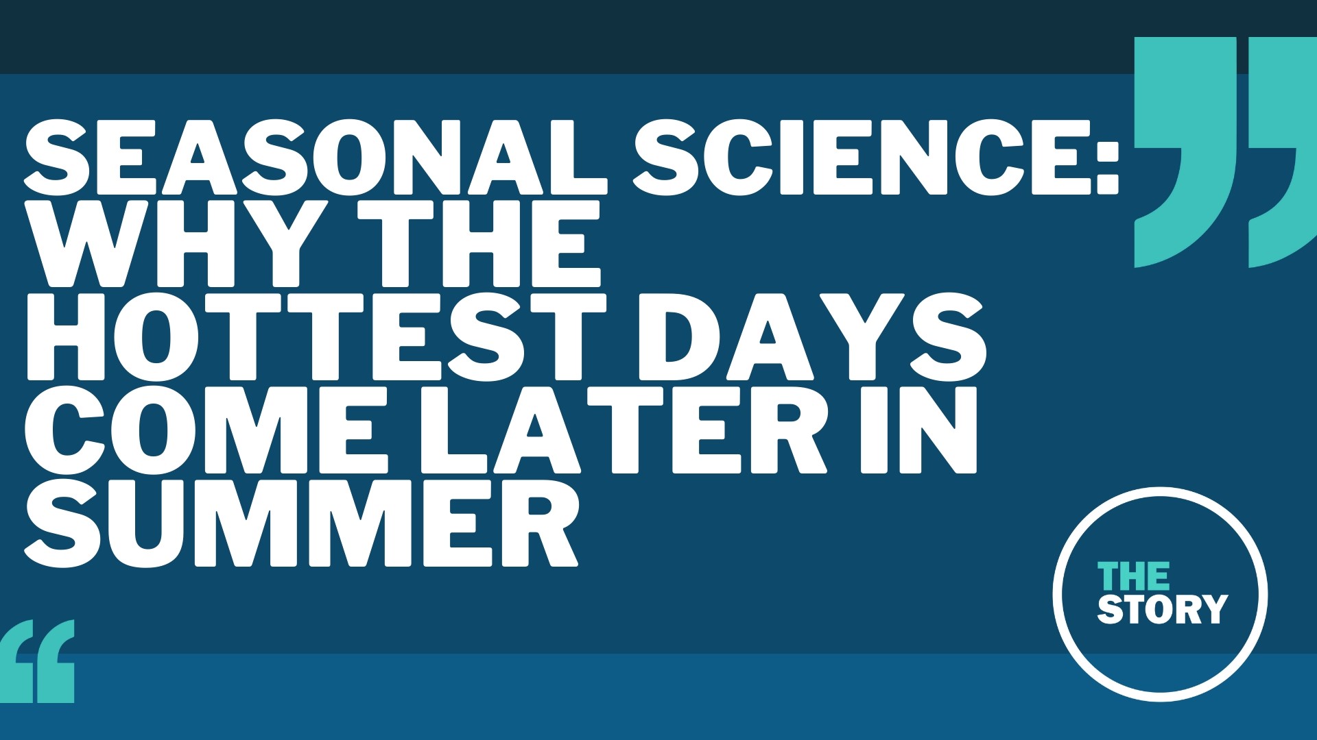 Why don't summer's hottest days align with the longest days of the year ...