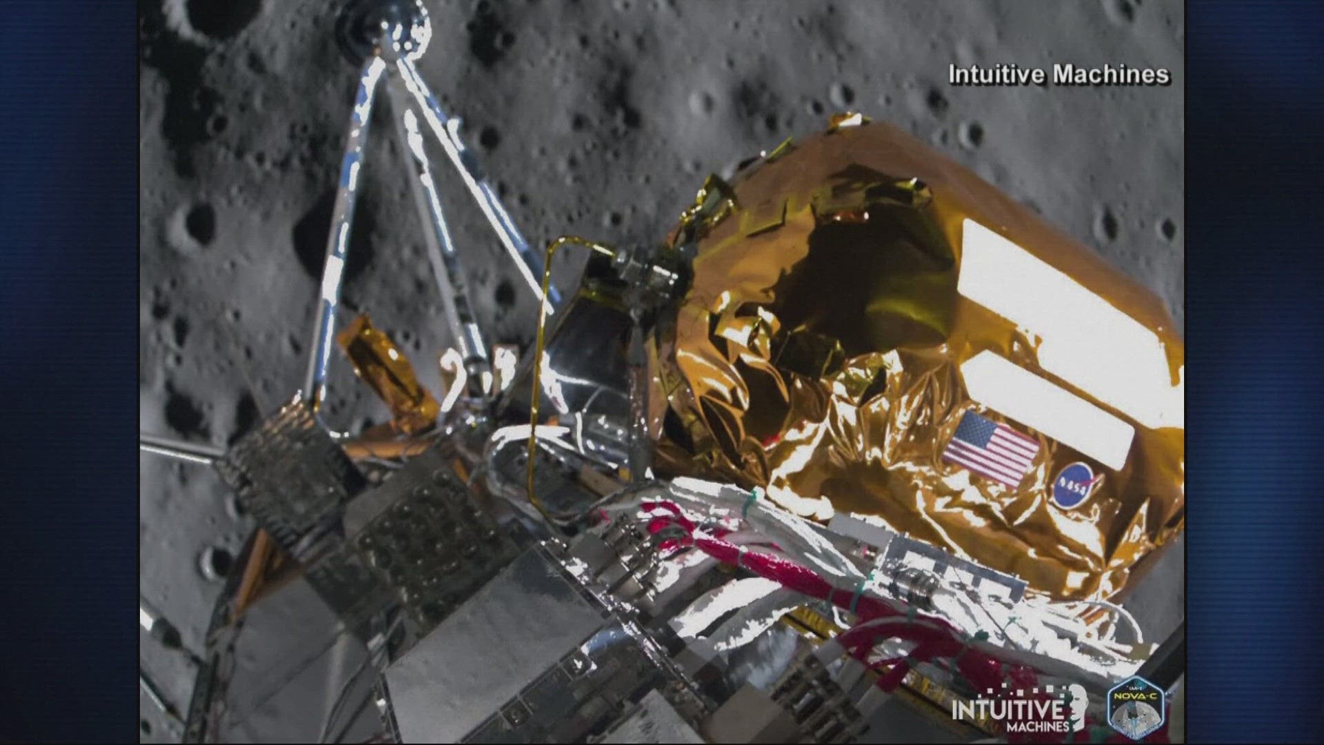 New photos show lunar lander approaching moon's surface | kgw.com