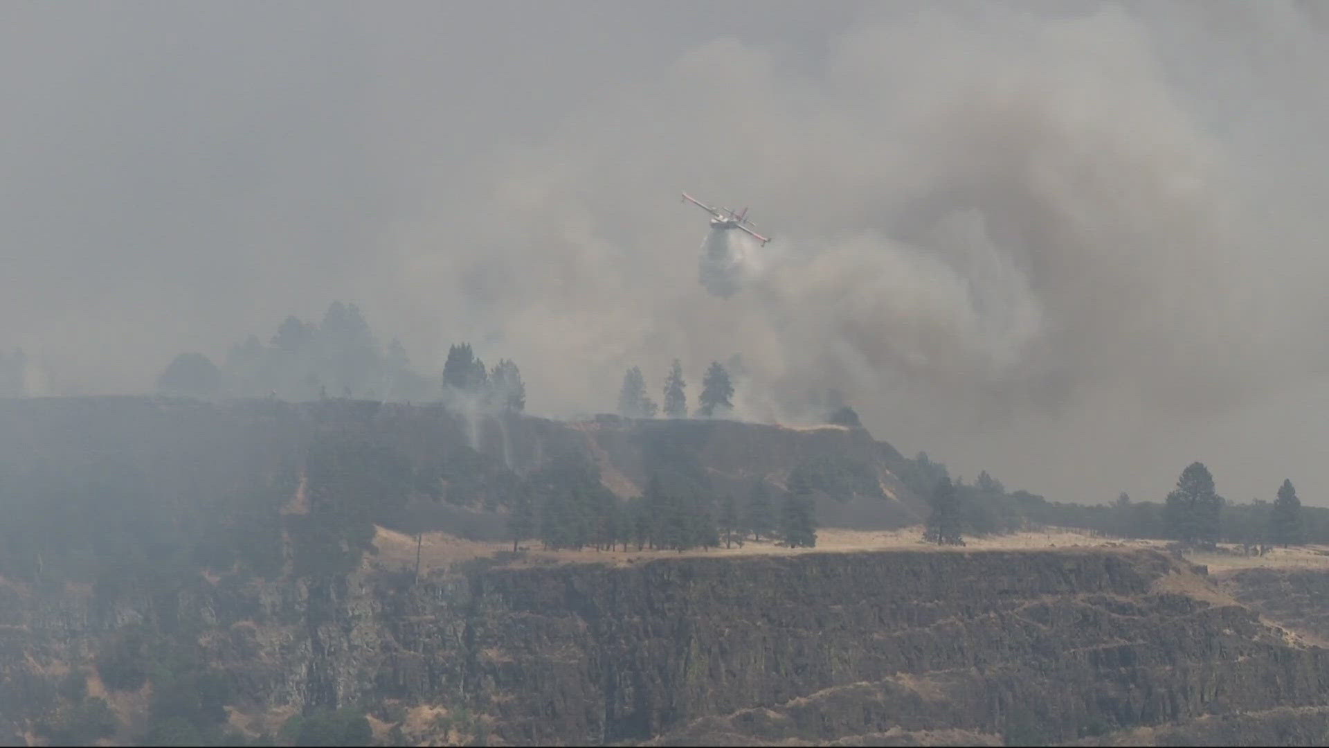 Level 3 evacuations issued, State Route 14 closed as Burdoin Fire burns ...