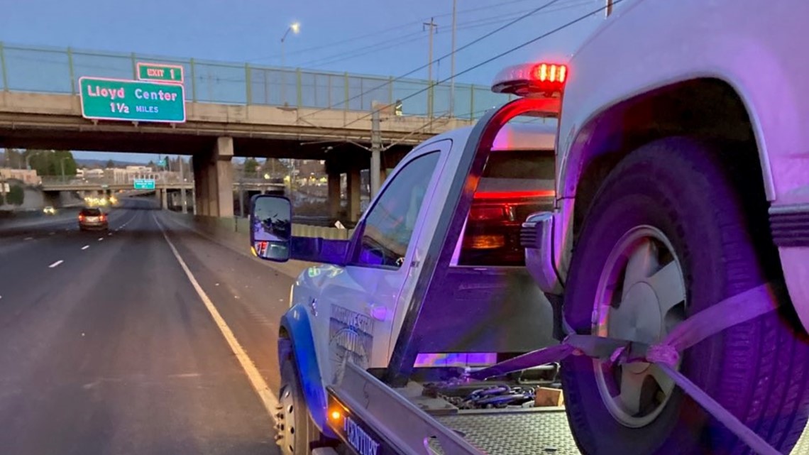 Tow truck driver injured victim in hit-and-run on Oregon I-84 | kgw.com